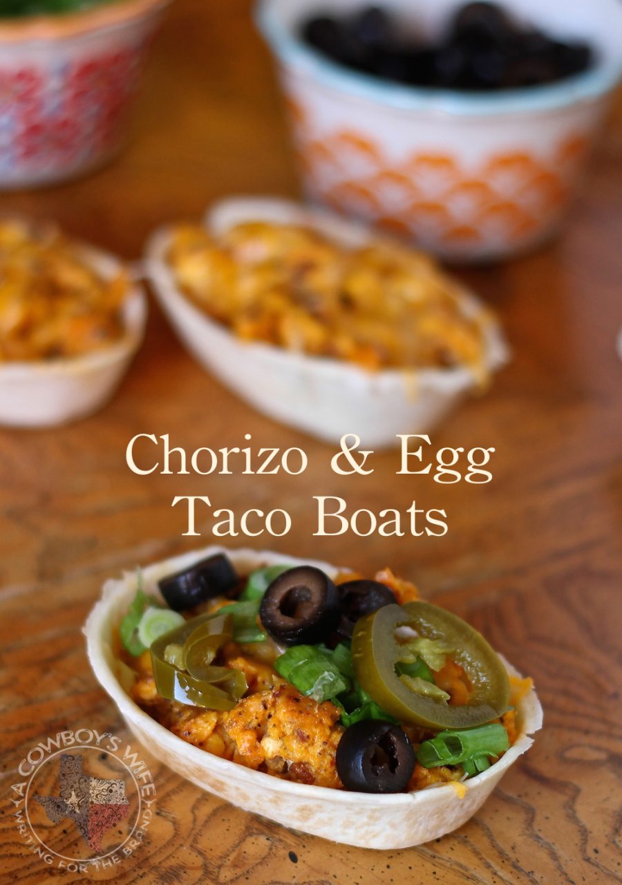 Chorizo & Egg Taco Boats Big Game Appetizer - A Cowboy's Wife