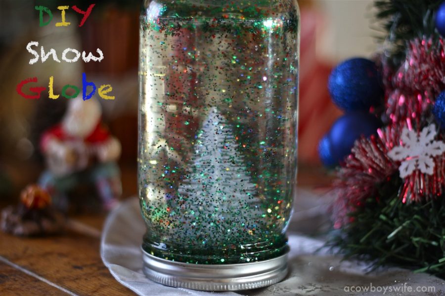 Easy Christmas Craft for Kids - DIY Snow Globe - A Cowboy's Wife