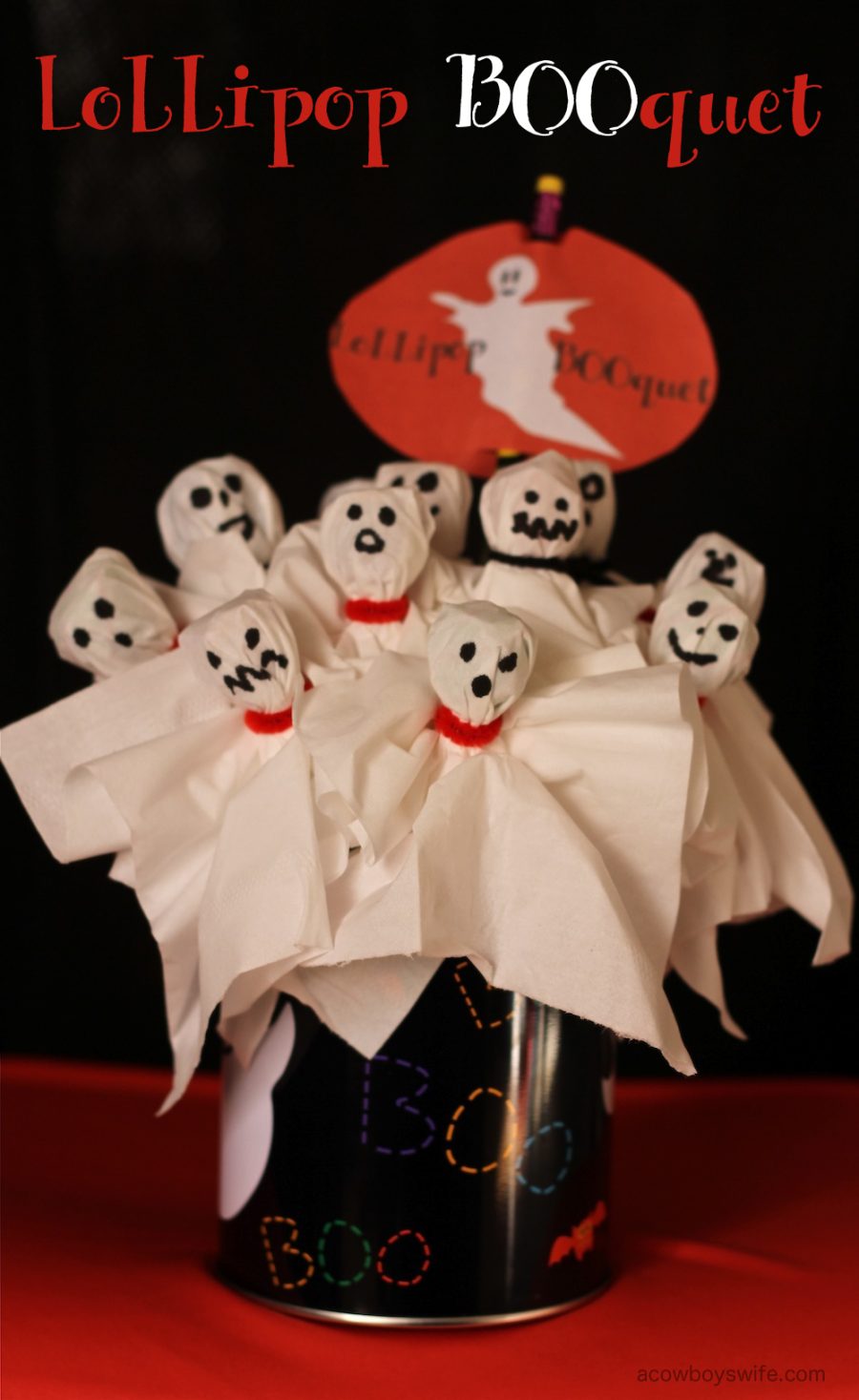 Halloween Lollipop BOOquet Craft - A Cowboy's Wife